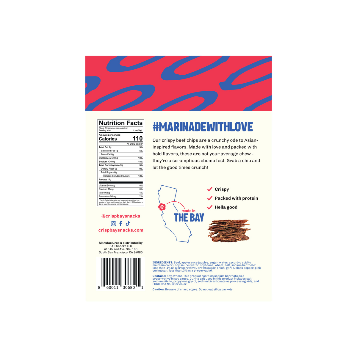 CRISPBAY Korean Kalbi Beef Chips | CRISPBAY