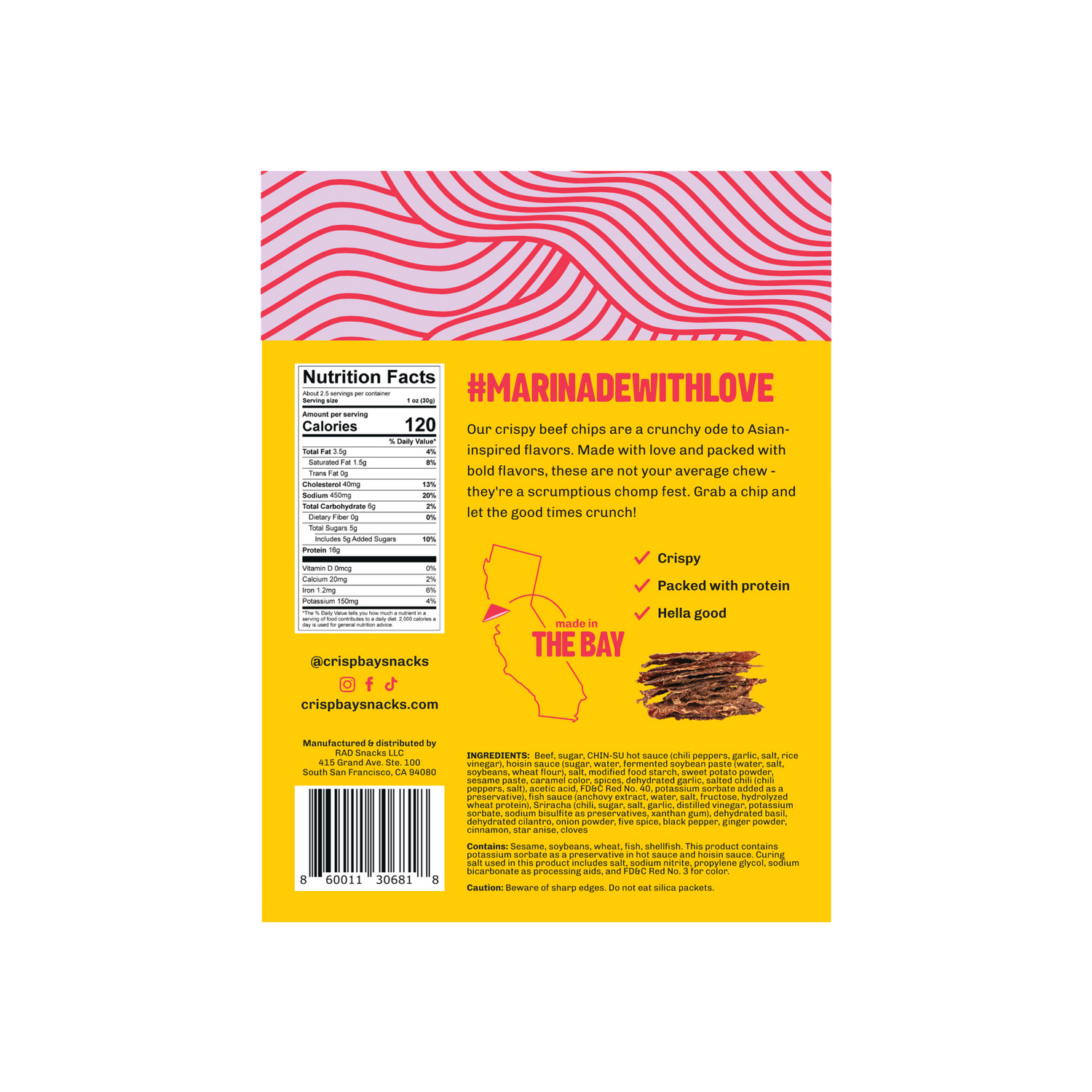 CRISPBAY Vietnamese Pho Beef Chips | CRISPBAY